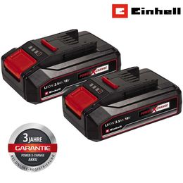 Einhell 18V Ersatzakku PXC-Twinpack 2,5 Ah in CB, 2er Pack Akku-Set (2 St)