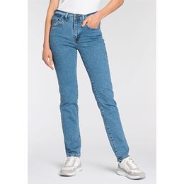 Levi's Straight-Jeans LEVI'S "724 High Rise Straight" Gr. 30, Länge 34, blau (beach break stone) Damen Jeans Gerade