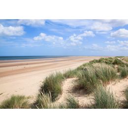 papermoon Fototapete "Dunes in Holkham" Tapeten Gr. B/L: 5 m x 2,8 m, Bahnen: 10 St., bunt (mehrfarbig) Fototapeten
