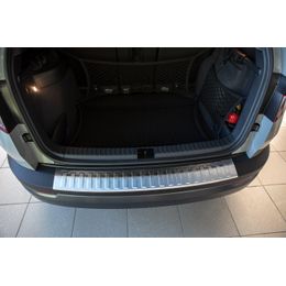 tuning-art Ladekantenschutz L341 Edelstahl passgenau für Skoda Karoq 2017-, silberfarben, Silber