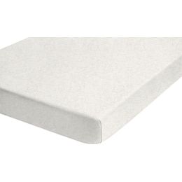 Biberna Spannbettlaken Hermal Biber, Melange-Optik, in Gr. 90x200, 140x200 oder 180x200 cm, Flanell, Gummizug: rundum, (1 Stück), 100% Baumwolle, weic