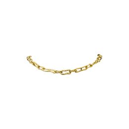 Paul Valentine Molten Chunky Necklace 14K Gold Plated