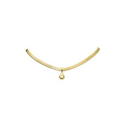 Paul Valentine Molten Sleek Necklace 14K Gold Plated