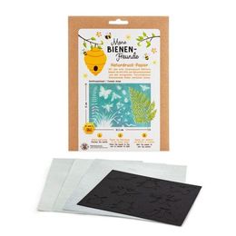 LK Trend & Style Bastelkartonpapier MEINE BIENENFREUNDE Kreativ NATURDRUCK-PAPIER 16, Durch die Sonnenkraft wird ein Bild auf das Papier gedruckt