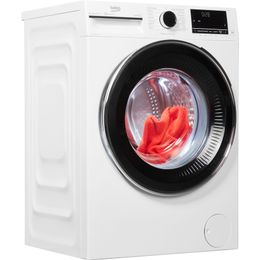 A (A bis G) Beko Waschmaschine "B5WFU58415W" Waschmaschinen weiß Frontlader