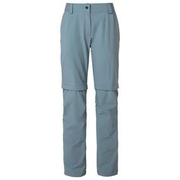 Vaude - Women's Farley Stretch Zip Off Pants II - Trekkinghose Gr 46 - Regular grau/türkis