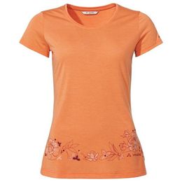 Vaude - Women's Skomer Print T-Shirt II - Funktionsshirt Gr 34 orange