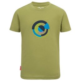 Trollkids - Kid's Sandefjord T-Shirt XT-Shirt - Merinoshirt Gr 110 oliv