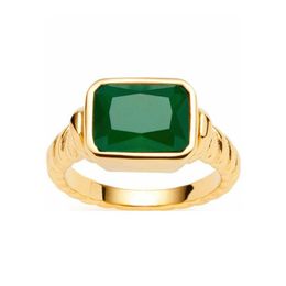 Leonardo Fingerring Ring Susa, 023210, 023211, 023212, mit Kristallglas, gelb|goldfarben|grün