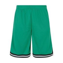 Urban Classics Stoffhose Urban Classics Herren Stripes Mesh Shorts (1-tlg), grün
