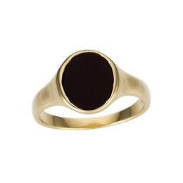 Firetti Goldring Schmuck Geschenk Gold 333 Herrenring Goldring Edelstein Farbstein Onyx, mit Onyx, gelb|goldfarben|schwarz