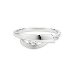 Bruno Banani Fingerring Schmuck Geschenk Silber 925 Damenring, mit Zirkonia (synth), silberfarben|weiß