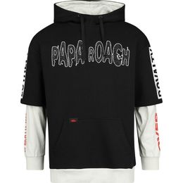 Papa Roach EMP Signature Collection Kapuzenpullover schwarz grau in L