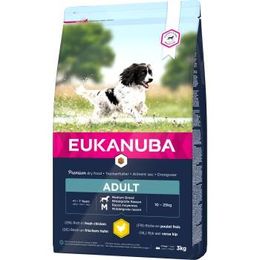 eukanuba Active Adult Medium Breed mit Huhn 3 kg