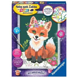 RAVENSBURGER VERLAG Malen nach Zahlen BLUMIGER FUCHS