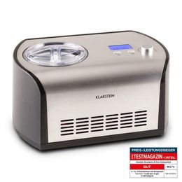 Klarstein - Snowberry & Choc - Eismaschine, Speiseeismaschine, Eisbereiter, 135 Watt, 1,2 Liter Fassungsvermögen, Kühlhaltefunktion, Timer,
