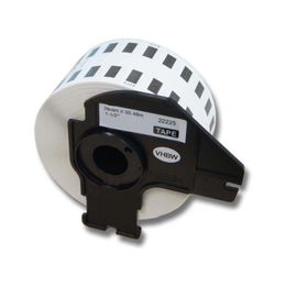 Etiketten-Rolle 38mm x 30,48m (1 Etikette) kompatibel mit Brother pt QL720NW Etiketten-Drucker - Premium - vhbw
