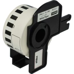 Etiketten-Rolle 29mm x 15,24m (1 Etikette) kompatibel mit Brother pt QL-560, QL-570, QL-580N, QL650TD Etiketten-Drucker - Premium - vhbw
