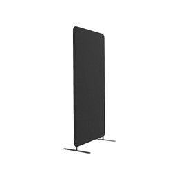 Akustik-Trennwand Standard, HxB 1500 x 800 mm, inkl. Füße, schwarz