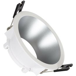 LEDKIA Downlight-Ring Rund für LED-Birne GU10 / 5.3 Silber