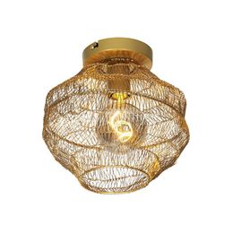 Qazqa Orientalische Deckenlampe Gold 25 cm - Vadi - Gold/Messing