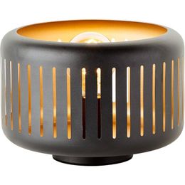 Lampe Tyas Tischleuchte schwarz/gold Aluminium/Metall schwarz 1x A60, E27, 60 w - schwarz - Brilliant