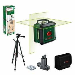 Kreuzlinien-Laser UniversalLevel 360 Premium-Set, incl. Stativ tt 150, Zubehör, Karton - Bosch