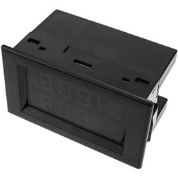 Duales 3-stelliges schwarzes LCD-Display mit Voltmeter 80-300VAC und Amperemeter 100-200A - Cablemarkt