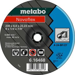 Novoflex 180x6,0x22,23 Stahl, Schruppscheibe, gekröpfte Ausführung (616465000) - Metabo