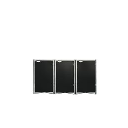HIDE Mülltonnenbox schwarz Metall 81 x 209 x 115 cm