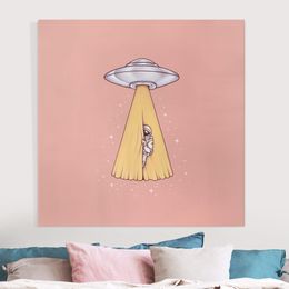 Bilderwelten Leinwandbild Enkel Dika - Ufo Reisender - Wandbild bis XXL Print Kunstdruck Himmel Wohnzimmer Schlafzimmer Jugendzimmer
