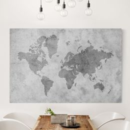 Leinwandbild Weltkarte Vintage Weltkarte II
