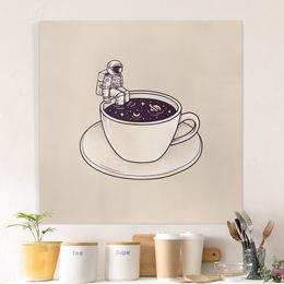 Leinwandbild Kosmischer Kaffee