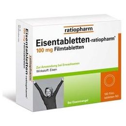 EISENTABLETTEN-ratiopharm 100 mg Filmtabletten 100 St