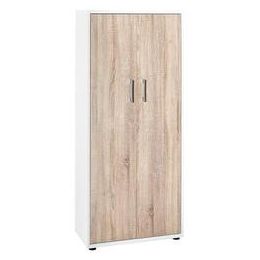 Aktenschrank Serie 200 Weiß/Eichefarben