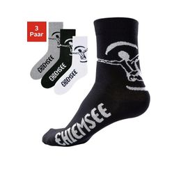 Chiemsee Freizeitsocken (3-Paar) in pflegeleichter Markenqualität, bunt|grau|schwarz|weiß