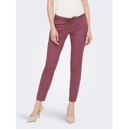 Only Chinohose ONLEVELYN REG ANKLE CHINO PANT PNT NOOS, rot