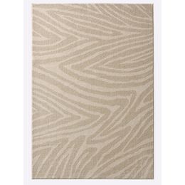 Teppich HEINE HOME Teppiche Gr. B/L: 80 cm x 150 cm, 9 mm, 1 St., beige (beige, ecru) Kurzflor-Teppiche