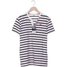 Hollister Herren Poloshirt, weiß, Gr. 46