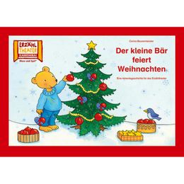 Der kleine Bär feiert Weihnachten / Kamishibai Bildkarten - Corina Beurenmeister,