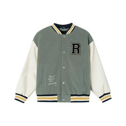 name it - College-Jacke NKMMOMBY BOMBER in agave green, Gr.128