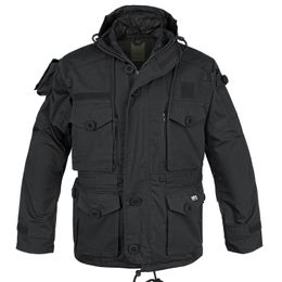 MFH Kommandojacke Smock Ripstop schwarz, Gr&ouml;&szlig;e M