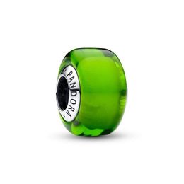 Pandora Charm-Einhänger Mini Charm aus grünem Murano-Glas und Sterlingsilber von Pandora