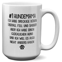 22Feels Tasse Beste Hundemama Frauchen Geschenk Hundeliebe Welpe Kaffeetasse Hund