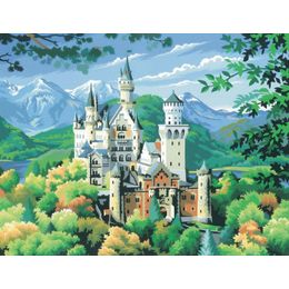 MAMMUT Spiel und Geschenk Malvorlage Schloss Neuschwanstein