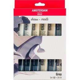 Talens Acrylfarbe Acrylfarben-Set Grau