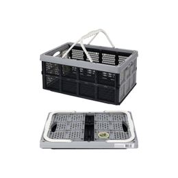 Mojawo Uhrenbox Klappbox stapelbar 32 L Transportbox 49X35X24CM Einkaufskiste klappbar