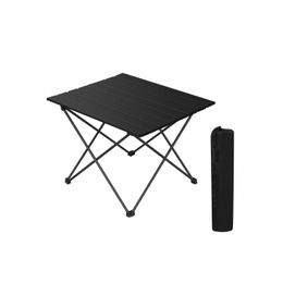 WOLTU Campingtisch, Alu Campingtisch mit Tragetasche 56x46 cm