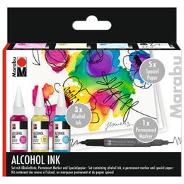 Marabu Bastelfarbe Alcohol Ink-Set FLOWERS
