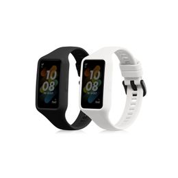 kwmobile Uhrenarmband 2x Sportarmband für Huawei Band 7 / Band 6 / Honor Band 6